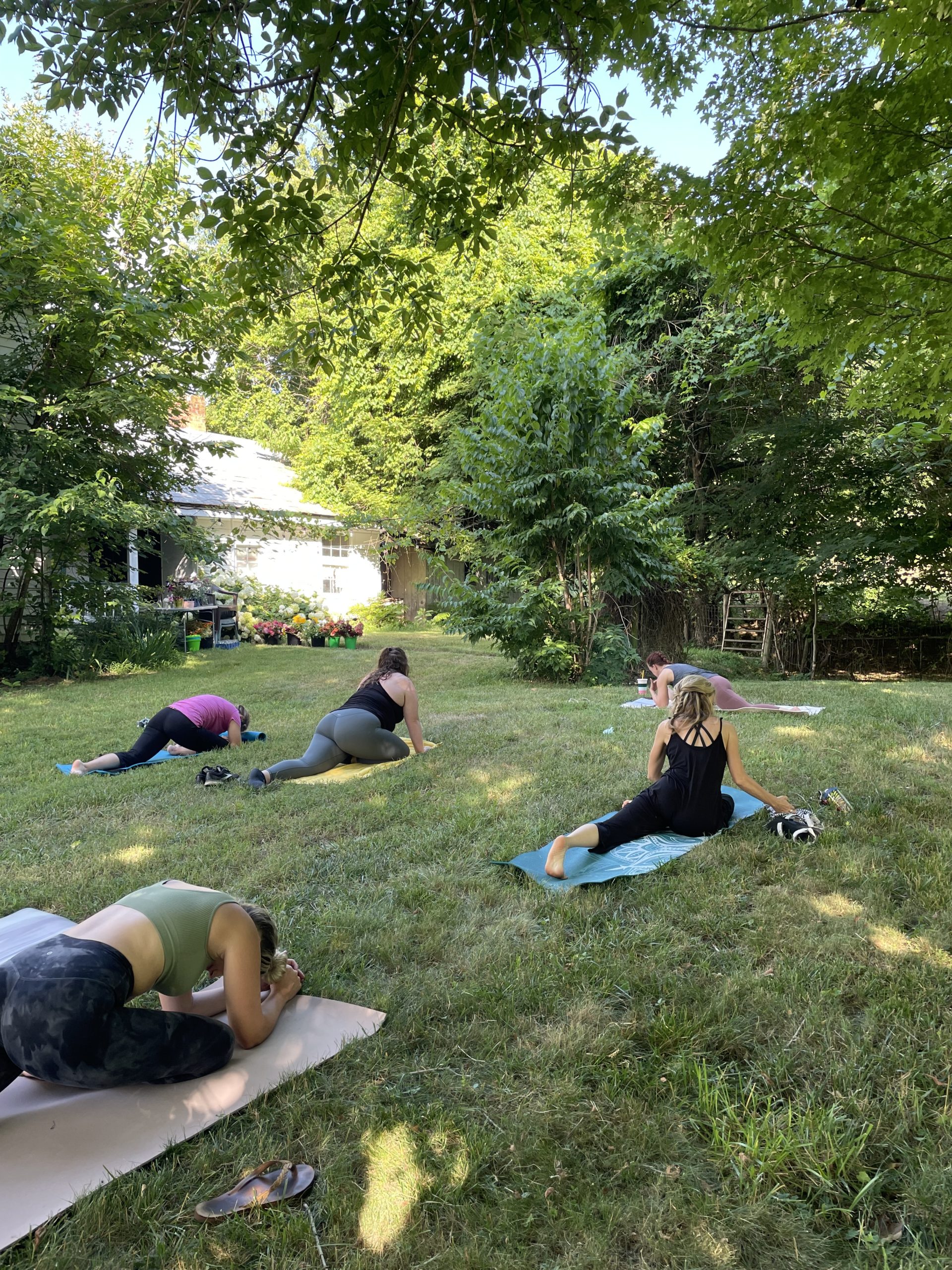 SOLD OUT! Yoga and Flowers, Thurs, July 20, 6:30-8:30 pm | Aunt Willie ...